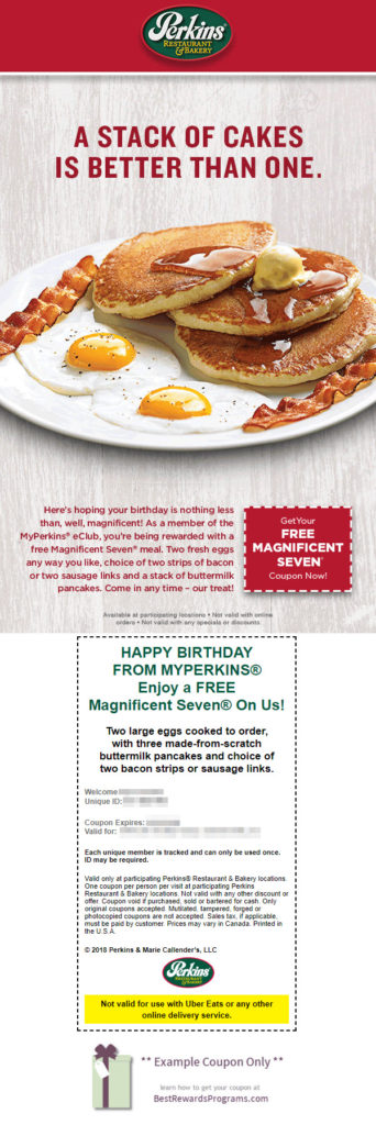 Perkins Free Birthday Meals | Best Rewards Programs