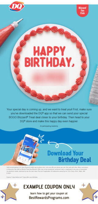 Free Birthday Food at Dairy Queen | Best Rewards Programs