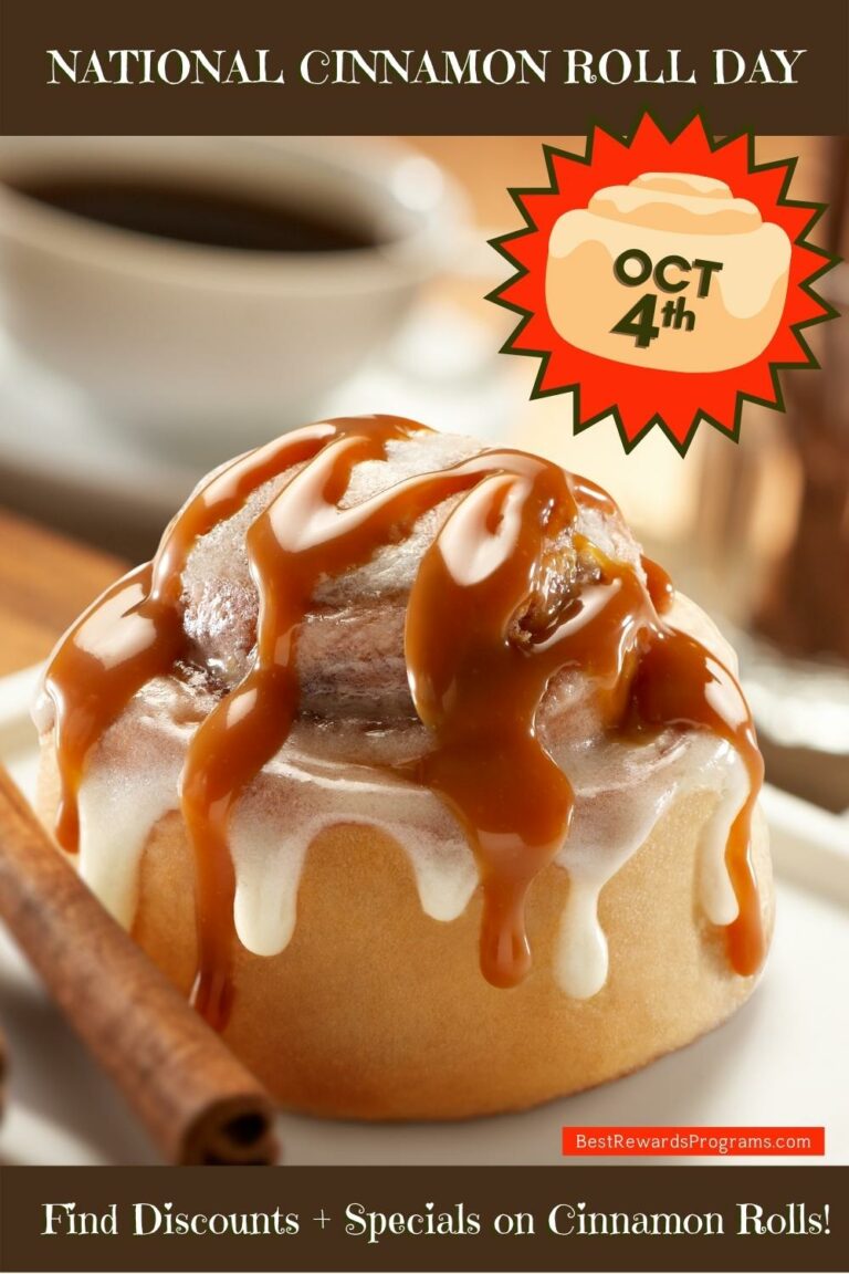 National Cinnamon Roll Day Specials | Best Rewards Programs