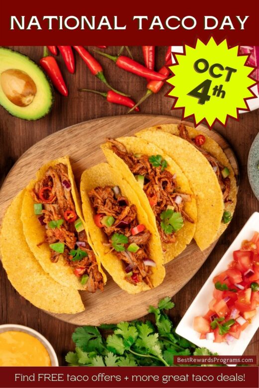 National Taco Day Specials for 2022 | Best Rewards Programs