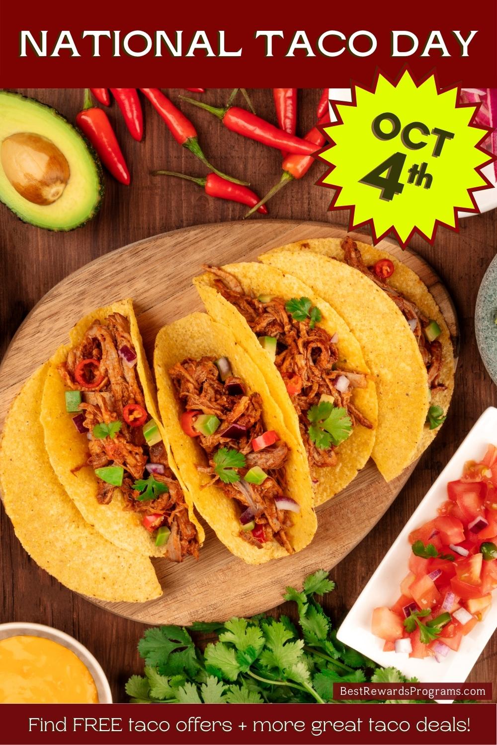 National Taco Day Specials 2023 🌮 | Best Rewards Programs