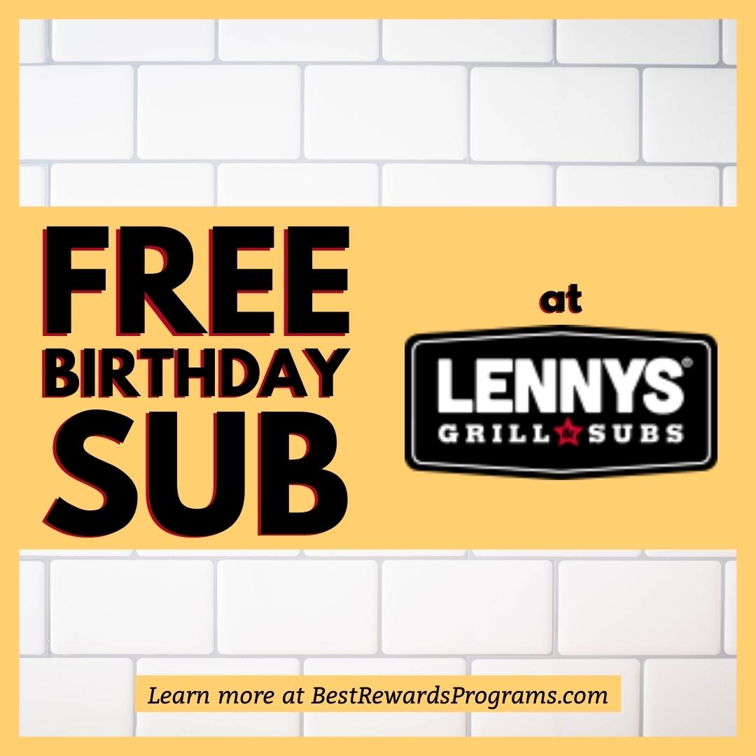 Get a FREE Birthday Gift at Lenny's Grill and Subs