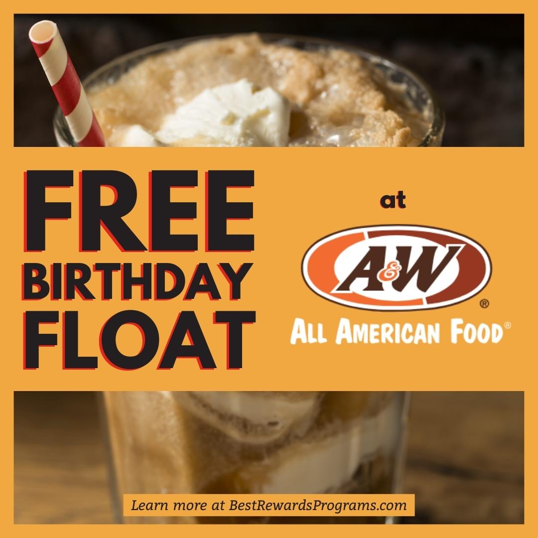 Free Birthday Gift at A&W Restaurants