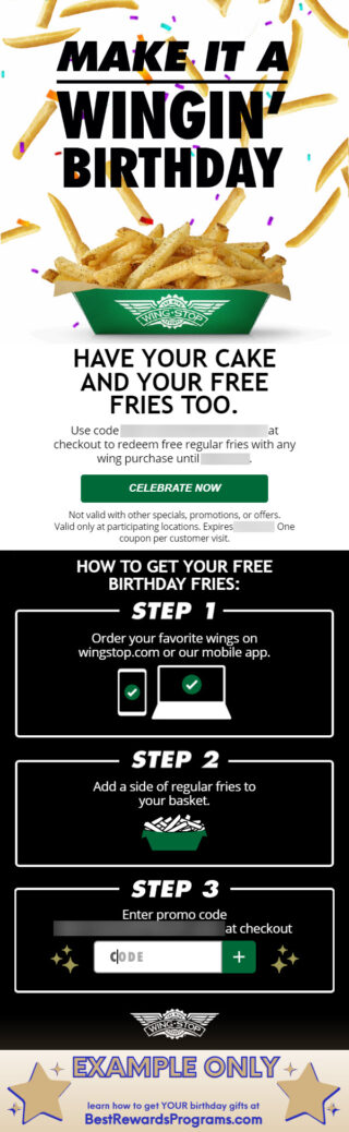 Free Birthday Gift at Wing Stop ? | Best Rewards Programs
