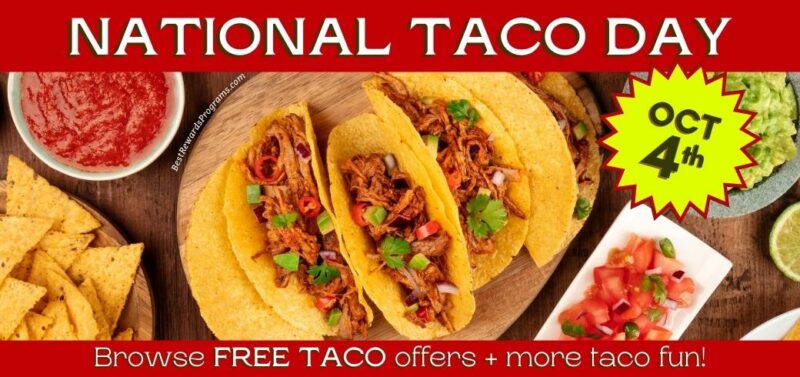 🌮 National Taco Day Specials 2024 🌮 Best Rewards Programs