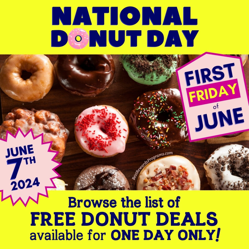 Sweet National Doughnut Day Deals 🍩 | Best Rewards Programs