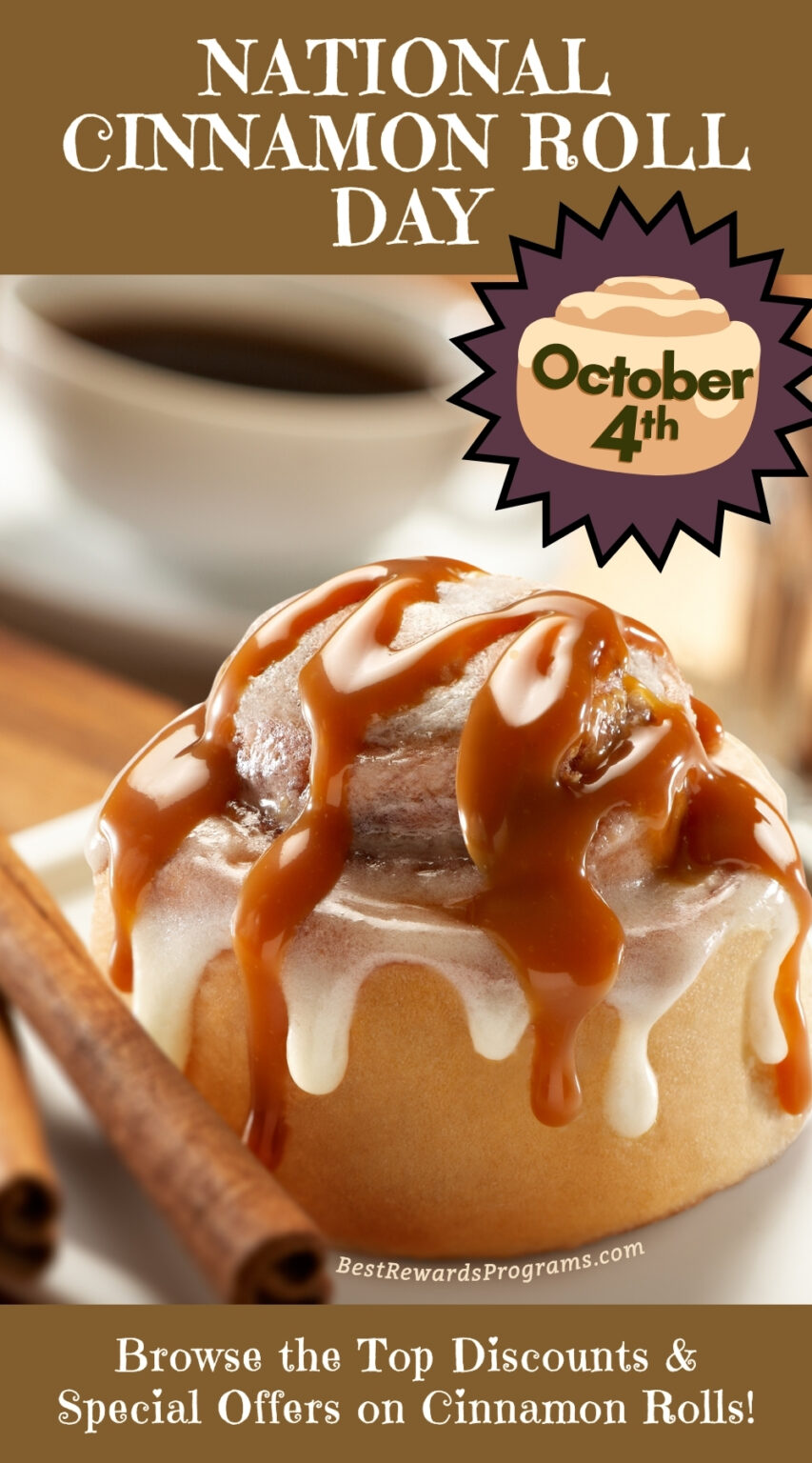 National Cinnamon Roll Day Specials 🤩 Best Rewards Programs