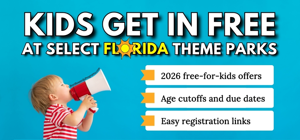 🎢🌴Free Florida Theme Parks Where Kids Get In Free ☀️
